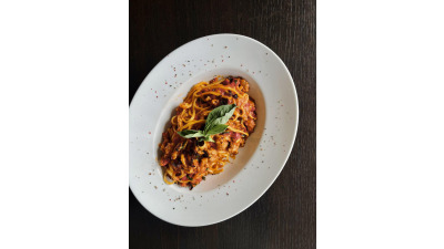 Linguine con salsiccia alla calabrese (Calabriai kolbászkrém ...